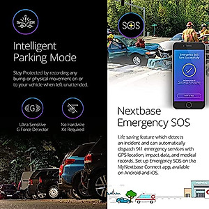 Nextbase 322GW Dash Cam and 32G Micro SD Card Bundle - Full 1080p/60fps HD Recording in Car Camera- 6 Lane Wide Front View- Wi-fi GPS Bluetooth- Parking Mode- Night Vision- Loop Records
