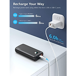 LOVELEDI Power-Bank-Portable-Charger - 40000mAh Power Bank PD 30W and QC 4.0 Quick Charging Built-in LED Display 2 USB 1Type-C Output Compatible with Most Electronic Devices on The Market