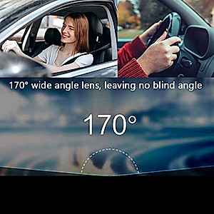 Mulcort Multi-Language Dual Lens Car Video Recorder Auto Dash Cam Car Camera Recorder Night Viewing Loop Recording DVR 170 Degree Wide Angle Car Camcorder
