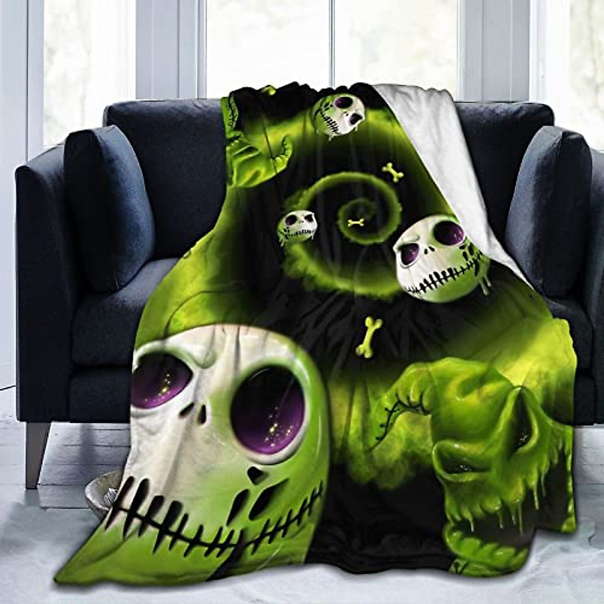 Before Christmas Blanket Flannel Throw Blanket Ultra Soft Warm Plush Bedding for Couch Bed Living Room Sofa 50"X40"