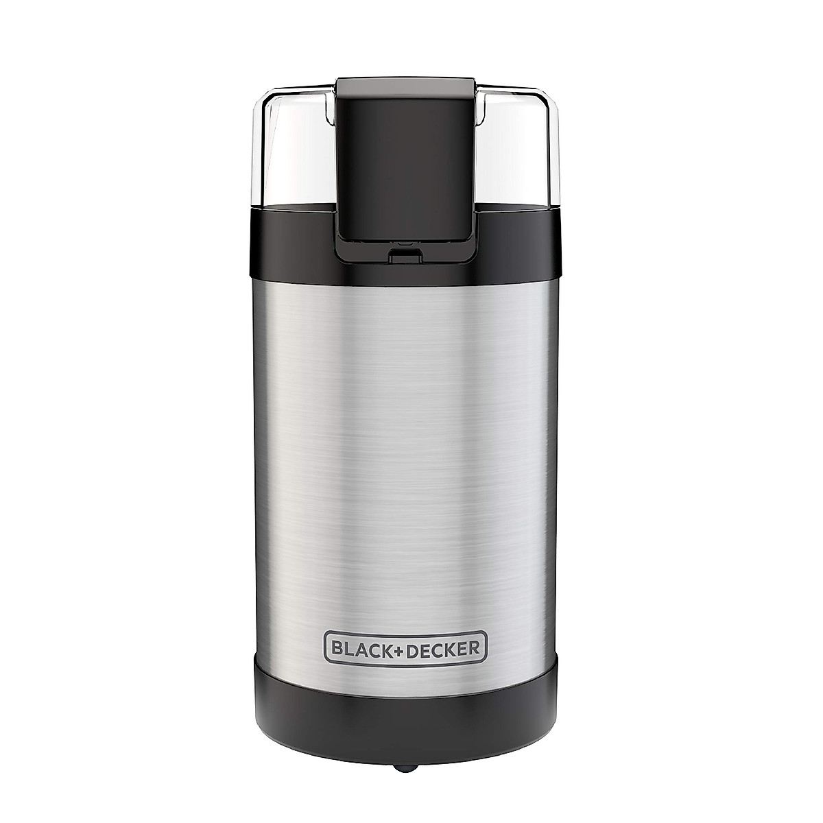 BLACK+DECKER Coffee Grinder One Touch Push-Button Control, 2/3 Cup Bean Capacity, Stainless Steel