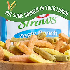 Sensible Portions Garden Veggie Snacks - Veggie Straws, Snack Size, Zesty Ranch, 1 Oz (Pack of 24)