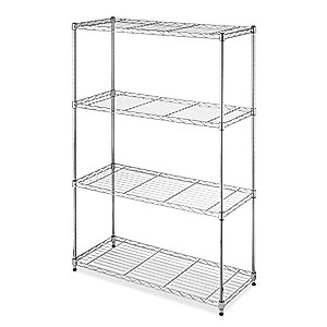 Whitmor Supreme 4 Tier Chrome Shelving 14 x 36 x 54 inches
