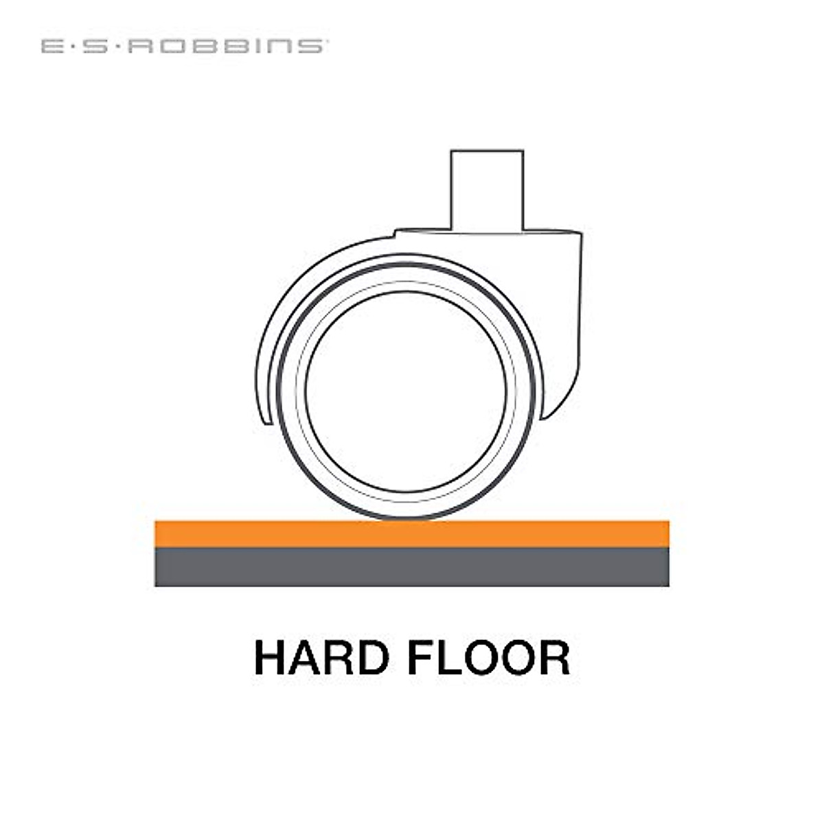 ES Robbins Natural Origin Rectangle Vinyl Chair Mat for Hard Floor, 46 by 60-Inch, Clear"