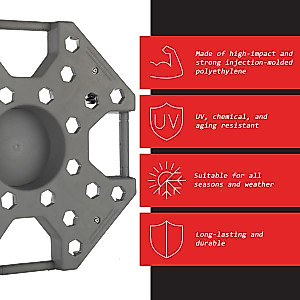 Tire Dolly - 300lb Capacity Wheel Dolly Tire Rack with Swiveling Casters - Rolling Tire Storage Rack for Up to 4 Tires - Shop Storage by Stalwart