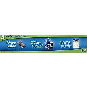 EXPO White Board Care Dry Erase Wipes, 8-Inches x 5.5-Inches, 50 Count