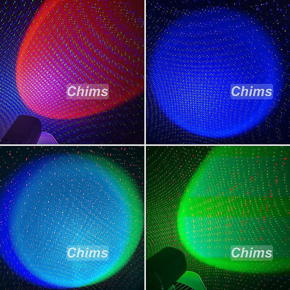 Mini Party Lights, Chims RGB Starry Sky with Sunset Light Show DJ Party Home Disco Light Portable Music Activated Stage Light for Christmas Thanksgiving Holiday Party Disco Birthday Xmas Gift