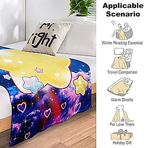 Ultra-Soft Anime Merch Anime Throw Blanket for Couch Bed Sofa, Lightweight Plush Cozy Flannel Blankets Warm Bedding 40"x50"