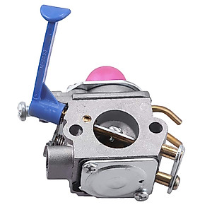 Carburetor W/Air Filter Spark Plug Primer Bulb For Husqvarna Trimmer Weedeater Wacker Edger 28cc 124L 125L 125LDX 128C 128L 128LD 128R 128RJ Poulan Replaces Zama C1Q-W40A C1Q-W38
