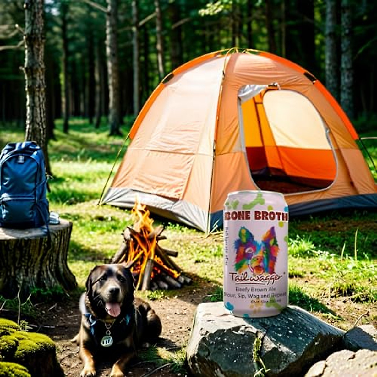 Tailwagger Beefy Brown Ale Bone Broth for Dogs, 12 oz