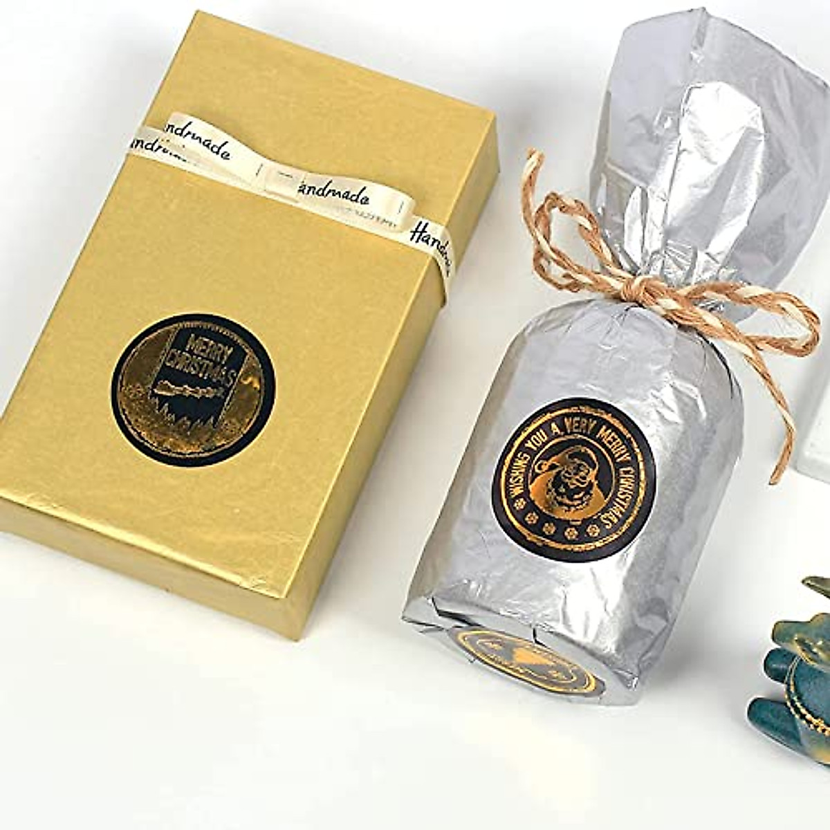 Ueerdand Gift Wrapping Tissue Paper for Packaging 105 Sheets Single-Sided Metallic Wrapping Craft Papers Bulk for DIY Artworks Flower Decoration 12 x 20 Inch, Gold