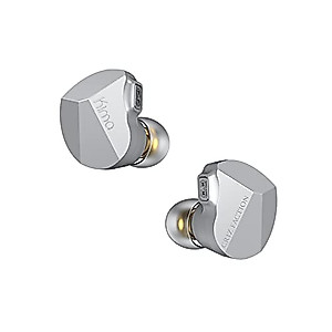 Linsoul DUNU KIMA 10mm DLC Dynamic Driver in Ear Earphone, HiFi IEM with Dual Cavity, Air Flow Control Front, Zinc Alloy Shell, Detachable Litz OCC Silver-Plated Cable for Audiophile Musician Stage DJ