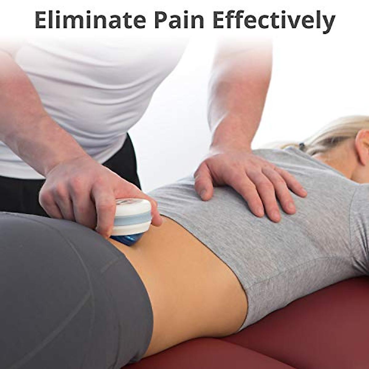 Body Back Manual Massage Roller Ball, Roller Massager, Self Massager, Lacrosse Ball Massager, Back Massage Tool, Self Massage Ball for Sore Muscle & Joint Pain (Blue)