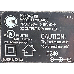 Palm - PALM PLM05A-050 180-0711B AC ADAPTER - PLM05A-050