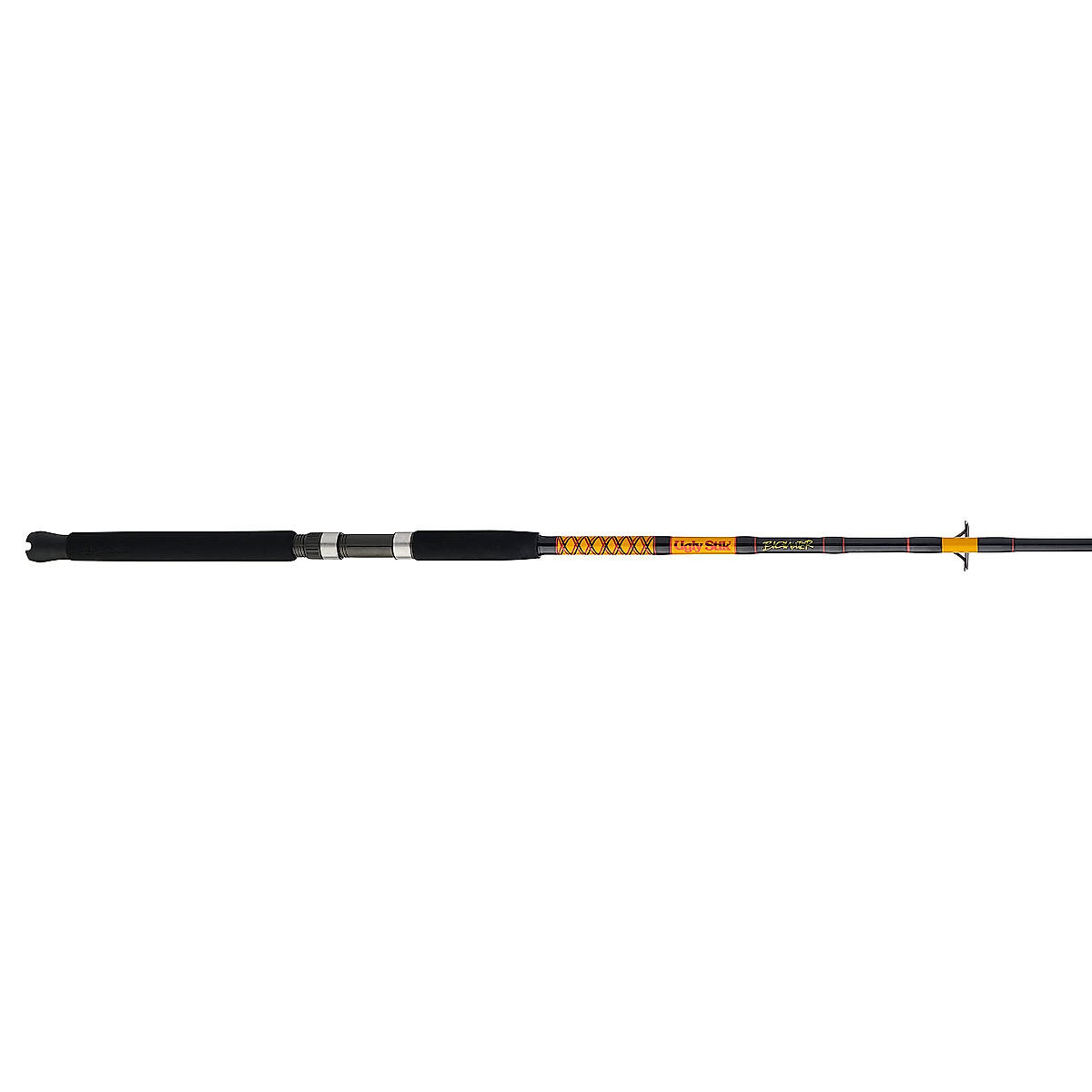 Ugly Stik Bigwater Spinning Fishing Rod, Black/Red/Yellow