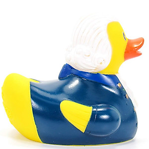 Yarto Famous & Historical Rubber Duck Bath Toys | Educational | Child Safe | Tested for Ages 0+ | Collectable | Party Favors | Cake Toppers (George Washington)