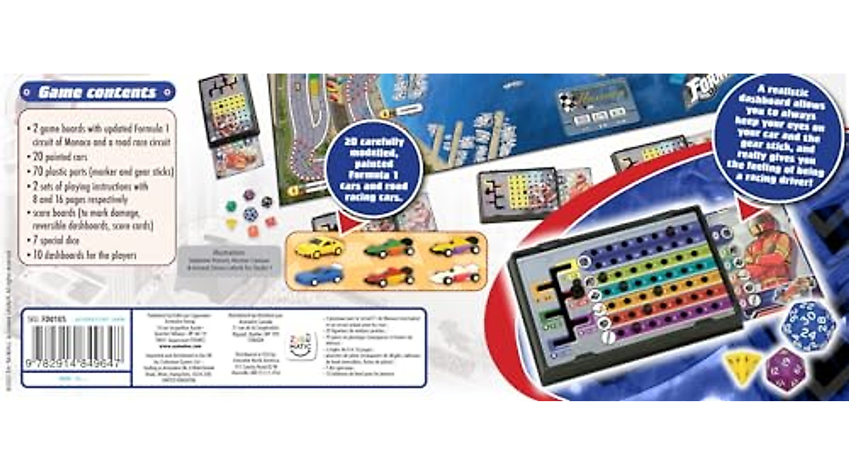 Formula D Board Game - High-Stakes Racing Thrills with Dual-Sided ...
