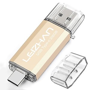 leizhan 256GB Type-C USB Flash Drive, USB C Photo Stick for Huawei P30 P20,Samsung Galaxy S10, S9, S8,LG G6, Google Pixel XL Thumb Drive