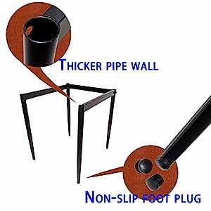 IANIYA Dinning Chair for Dinning Room Kitchen Metal Chairs Modern Leather Dining Chairs Set of 6 (Black)