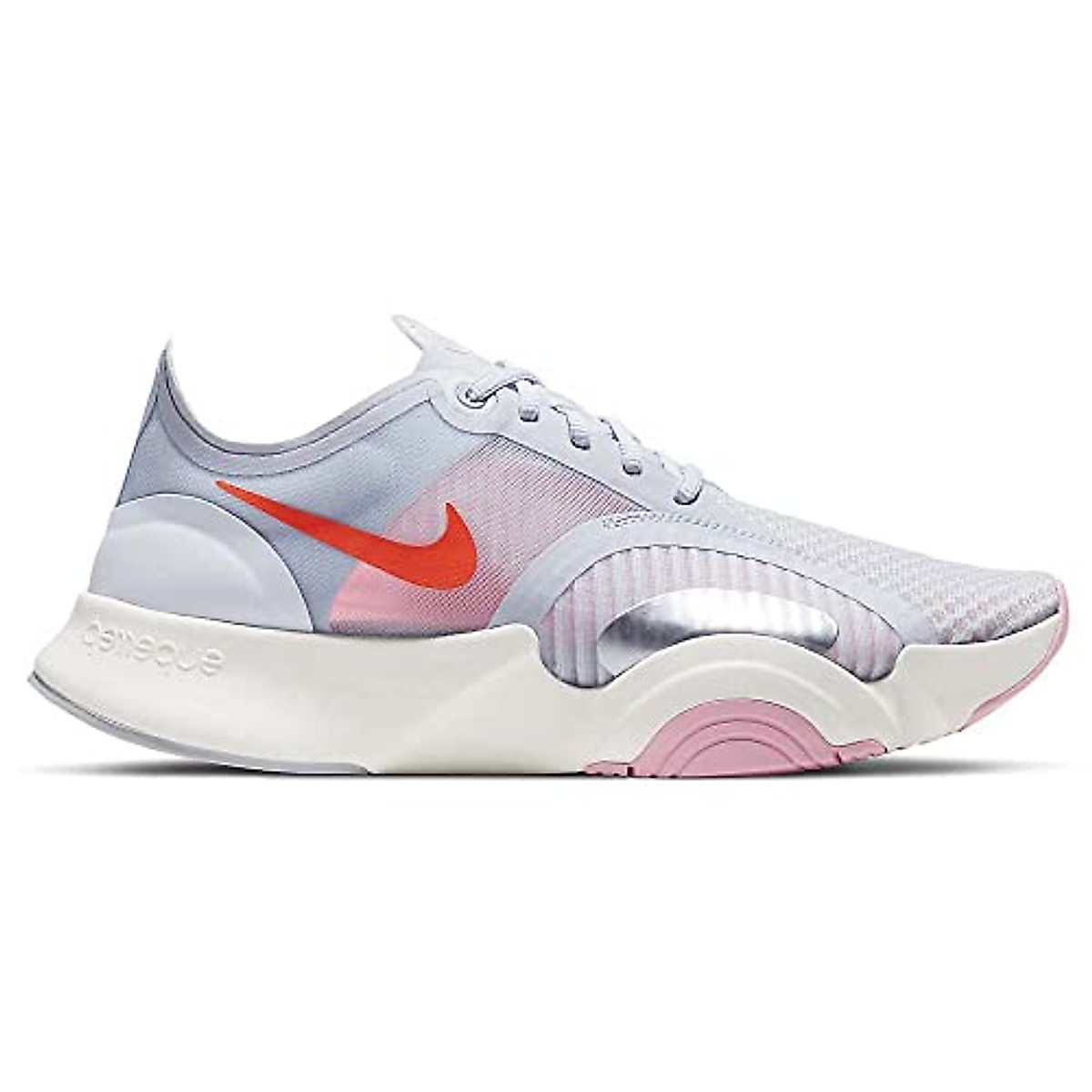 Nike SuperRep Go Womens Running Trainers CJ0860 Sneakers Shoes (US 7 Football Grey Bright Crimson 006)