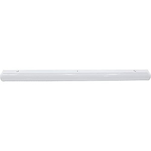 Satco [65/701] (1 Pack) 4' Linear Strip White Finish; (Strip Fixture) CCT Selector in Multiple Color Temperatures (3500K/4000K/5000K) for use at Home, Office, Buildings, Constructions, Hotels