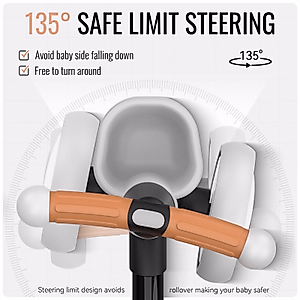 Umatoll Colorful Lighting Baby Balance Bike Toys for 1 Year Old Boys Gifts, Adjustable Seat Baby Walker, One Year Old Boy Birthday Gifts, 12-24 Months Toddler First Ride on Toys with Removable Basket