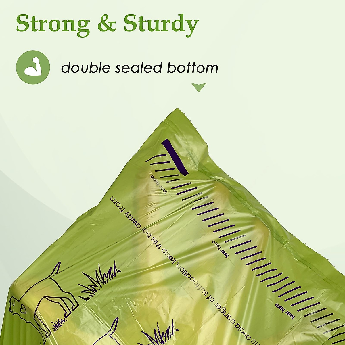 240 Count 13” x 9”Dog Waste Bags Rolls, Leakproof Strong & Sturdy Bags for Dogs, Doggie Bags Cats Litter Bags,Trash Bags for Doggy Pets