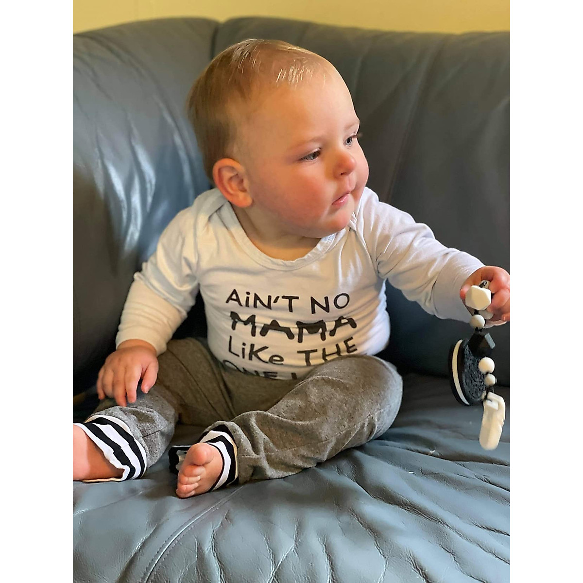 Aalizzwell Preemie Baby Boys Clothes Romper Pants Outfit Spring Fall Winter Clothing Sets (Gray, Preemie)