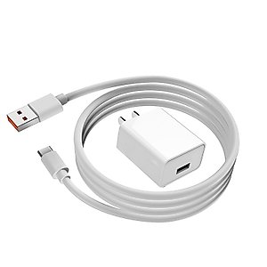 Charger Compatible for ORORO Heated Vest Jacket, Hoodies, Hand Muff Gloves, Socks - 5V Power Adapter USB-C Charging Cable Cord
