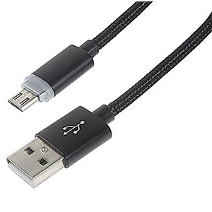 Nook and Nook Color Compatible 10FT LED Charging Sync Data Cable & Pouch (Bundle) Lit Tip Shows Red for Charging & Green for Charged (Cable Will Not Display Charging on Your Tablet Screen)