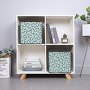 Cute Panda Collapsible Storage Bins Basics Folding Fabric Storage Cubes Organizer Boxes with Handles