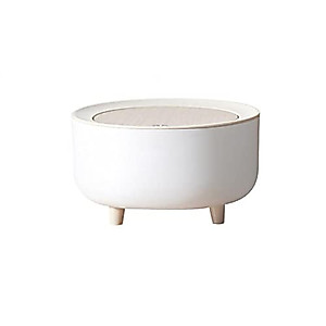 LYSLDH Garbage Can Desktop Trash Can Simple Press Trash Storage Bin Dormitory Bedside Table Round Trash Can (Color : D, Size : 1pcs)