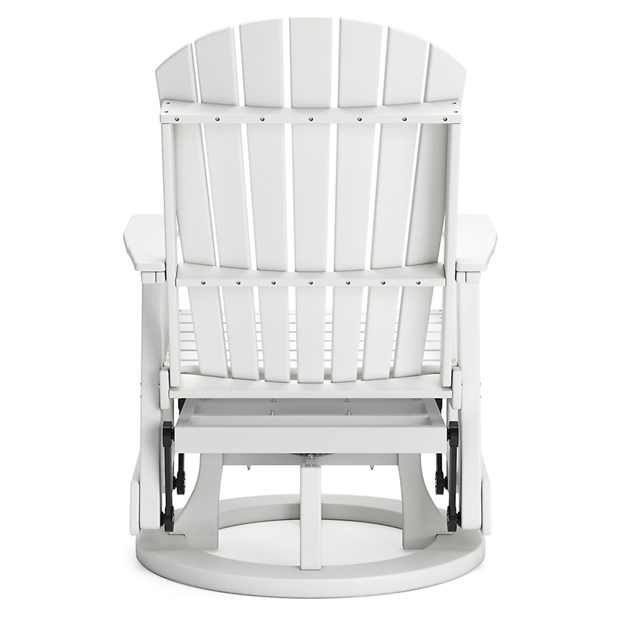Signature Design by Ashley Hyland Wave Outdoor Swivel Glider Chair, 31" W x 30" D x 42" H, White