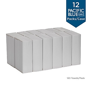 Pacific Blue Select Premium 2-Ply C-Fold Paper Towels by GP PRO (Georgia-Pacific), White, 23000, 120 Towels Per Pack, 12 Packs Per Case