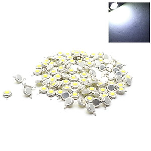 High Power Led Chip, LED Chip Bulb, Light Beads, 1w White Super Bright SMD Cob Light Emitter Components Diode Bulb Lamp Beads for DIY Lighting (Cool White)