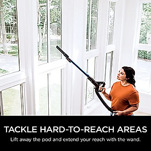 Shark Vertex Pro Powered Lift-Away Cordless Vacuum with IQ Display, DuoClean PowerFins, Includes Crevice Tool, Pet Multi-Tool & Anti-Allergen Dusting Brush, 60min Runtime, Electric Blue