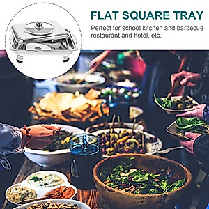 Healeved Snack Tray Chafing Dish Stainless Steel Buffet Chafer Tray Rectangular Buffet Stove Chaffing Servers Food Warmers for Parties Buffets Catering Chafing Dish Buffet Set