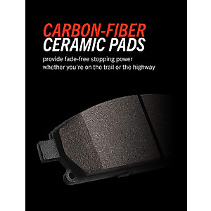 Power Stop Rear Z36-1274 Carbon-Fiber Ceramic Brake Pads Truck and Tow Z36