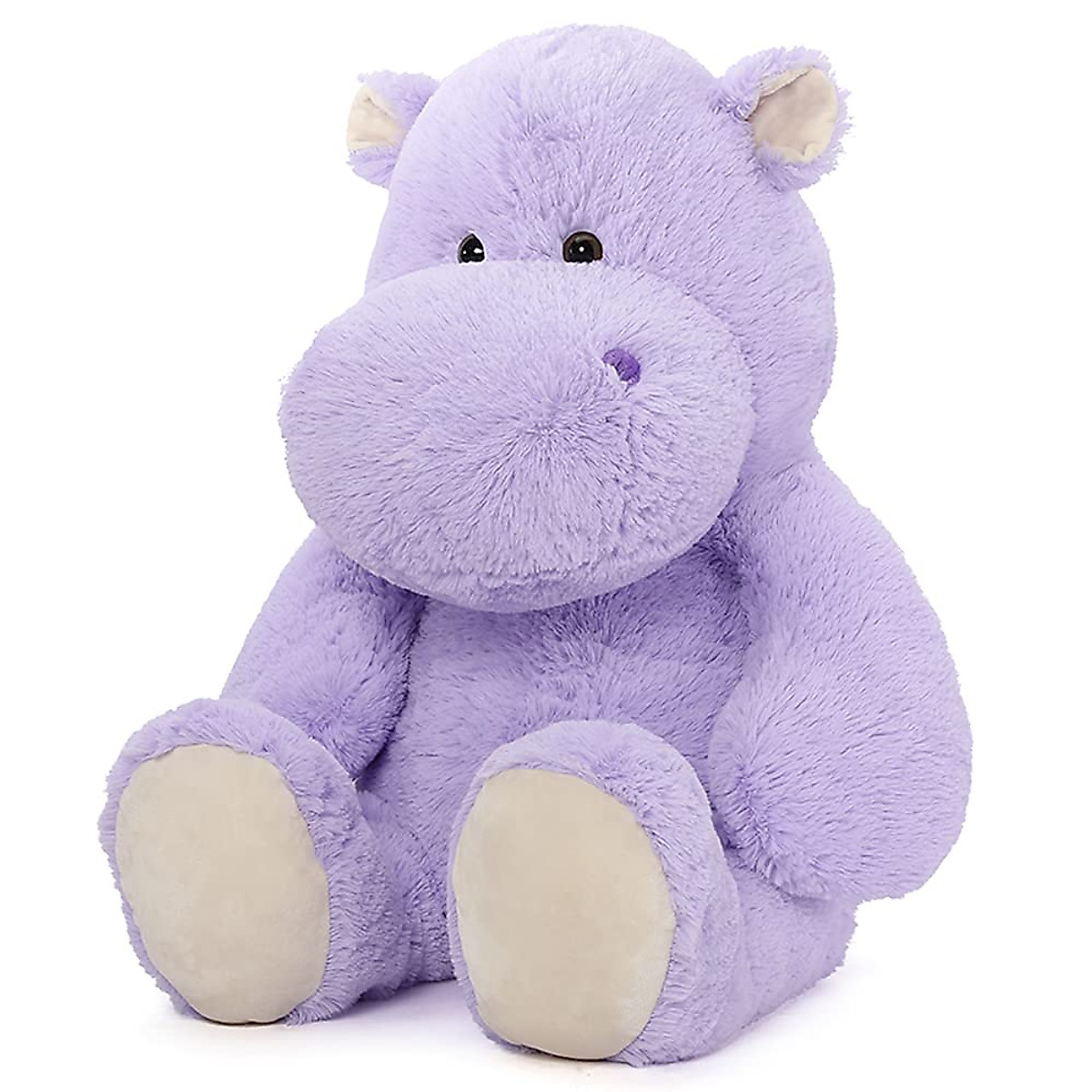 BENINY Giant Humongous Hippo Stuffed Animals 36", Oversized Hippo Plush, Soft Hug Cute Jumbo Hippo Toy Plush Gift for Kid, Purple