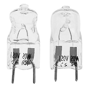 G8 Halogen Bulbs 20W G8 20Watt 120V Halogen Light Bulbs T4 JCD Type 120V Bi-Pin Base G8 Lamp for Under Cabinet Puck Lighting Replacement,Clear Lens,Warm White,2700K,10 Pack