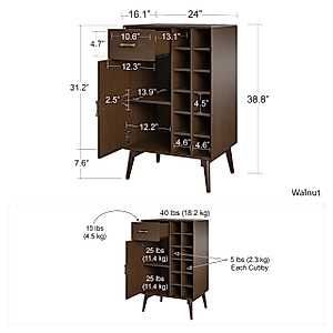 Novogratz Brittany Desk, Florence Walnut