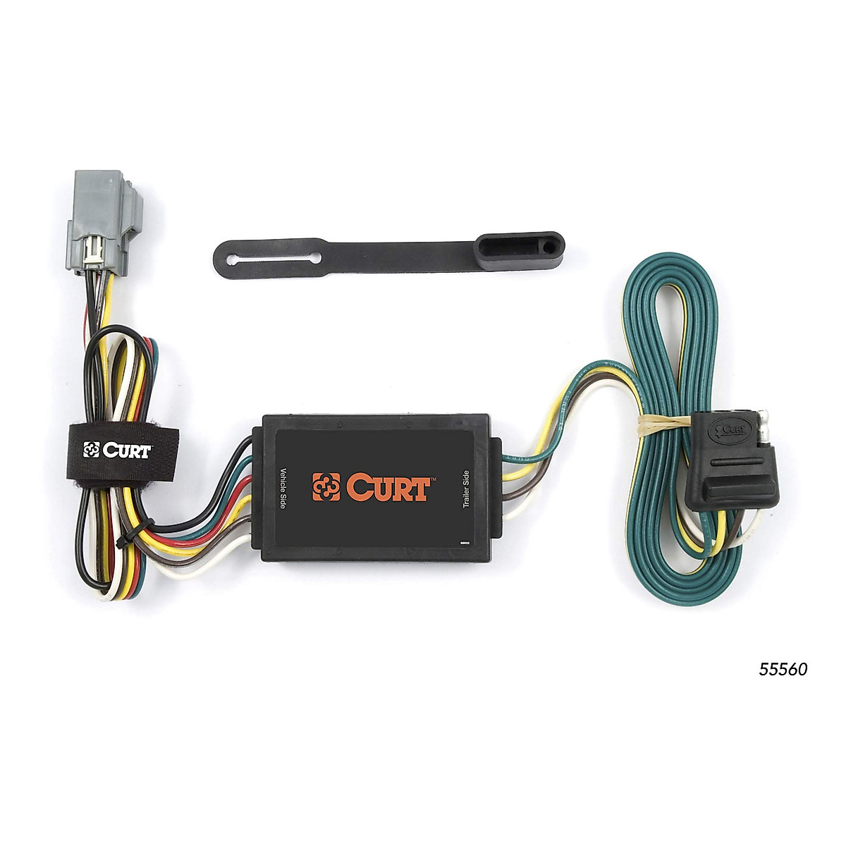 CURT 55560 Vehicle-Side Custom 4-Pin Trailer Wiring Harness, Fits Select Chevrolet Equinox, Pontiac Torrent