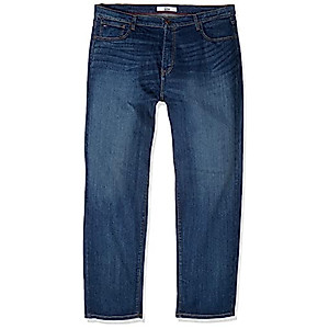 Tommy Hilfiger mens Thd Relaxed Fit Jeans, Dark Wash, 36W x 32L US