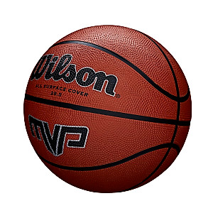 Wilson Unisex' s MVP Basketball, Orange, 7
