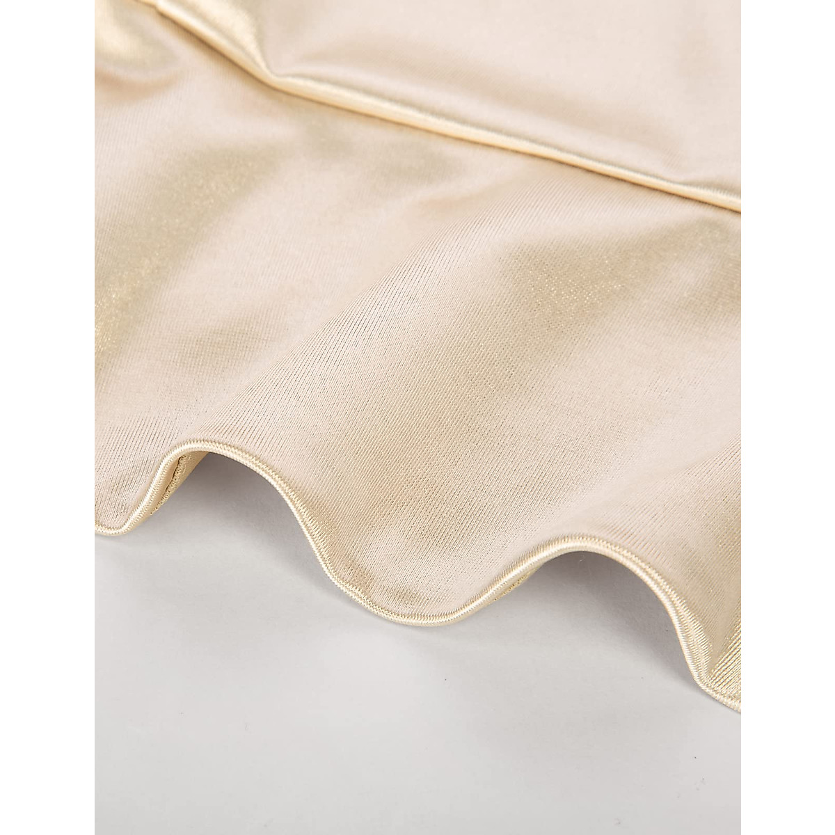 Women's Long Sleeve Cropped Cardigan Silky Satin Shrug Tops Elegant Bolero Jackets for Dresses Champagne XXL