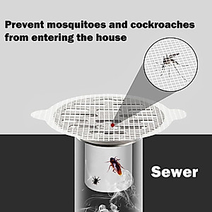 15Pack Disposable Shower Drain Hair Catcher Waterproof Mesh Stickers,Kitchen Sink Drain Strainer,Bathtub Hair Catcher for Drain,Sink Stopper,Bathtub Accessories,Bathroom Necessities (3.54"/9CM)