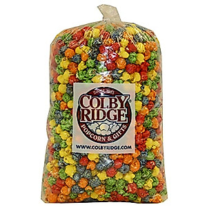 Colby Ridge 8 Gal. (128 Cups) Popcorn Sampler White, Caramel, Cheese, and Rainbow Popped Popcorn