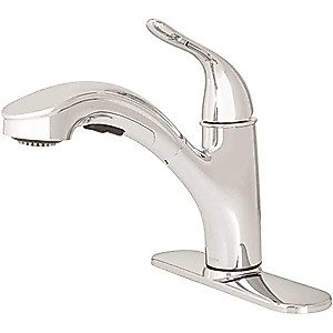Moen Brecklyn Single-Handle Pull-Out Sprayer Kitchen Faucet with Power Clean in Chrome