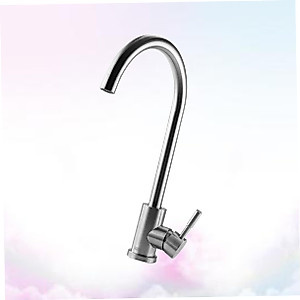 Faucets for Bath Sinks Vessel Faucet Vessel Sink Faucet Waterfall Spigot Bath Tub Faucet Stainless Steel Water Tap Kitchen Water Faucet Home Water Faucet Silver Container Tub