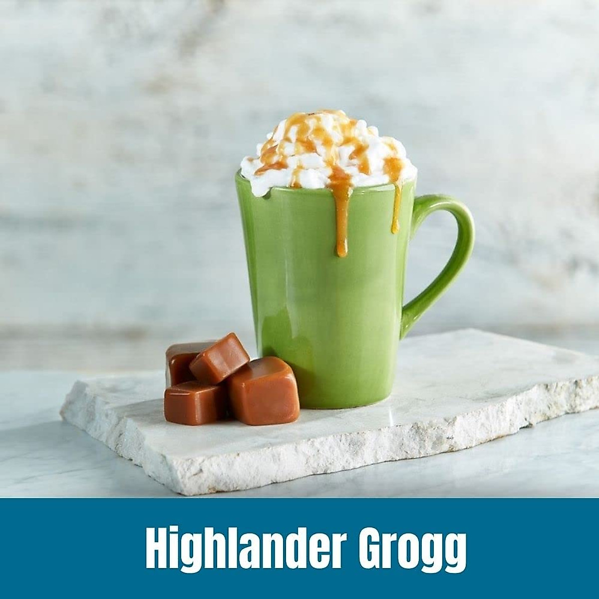 Door County Coffee Highlander Grogg Flavored Coffee Ground | 10 oz Bag | Medium Roast | 100% Specialty Arabica Coffee | Flavored Gourmet Coffee | Highlander Grogg Coffee